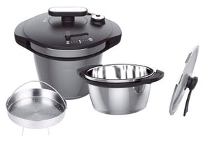 Dessini Stainless Steel Pressure Cooker Set 5+7 L Grey